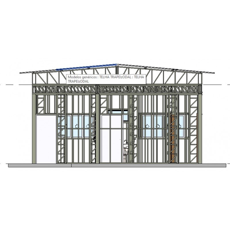 Steel frame familias revit