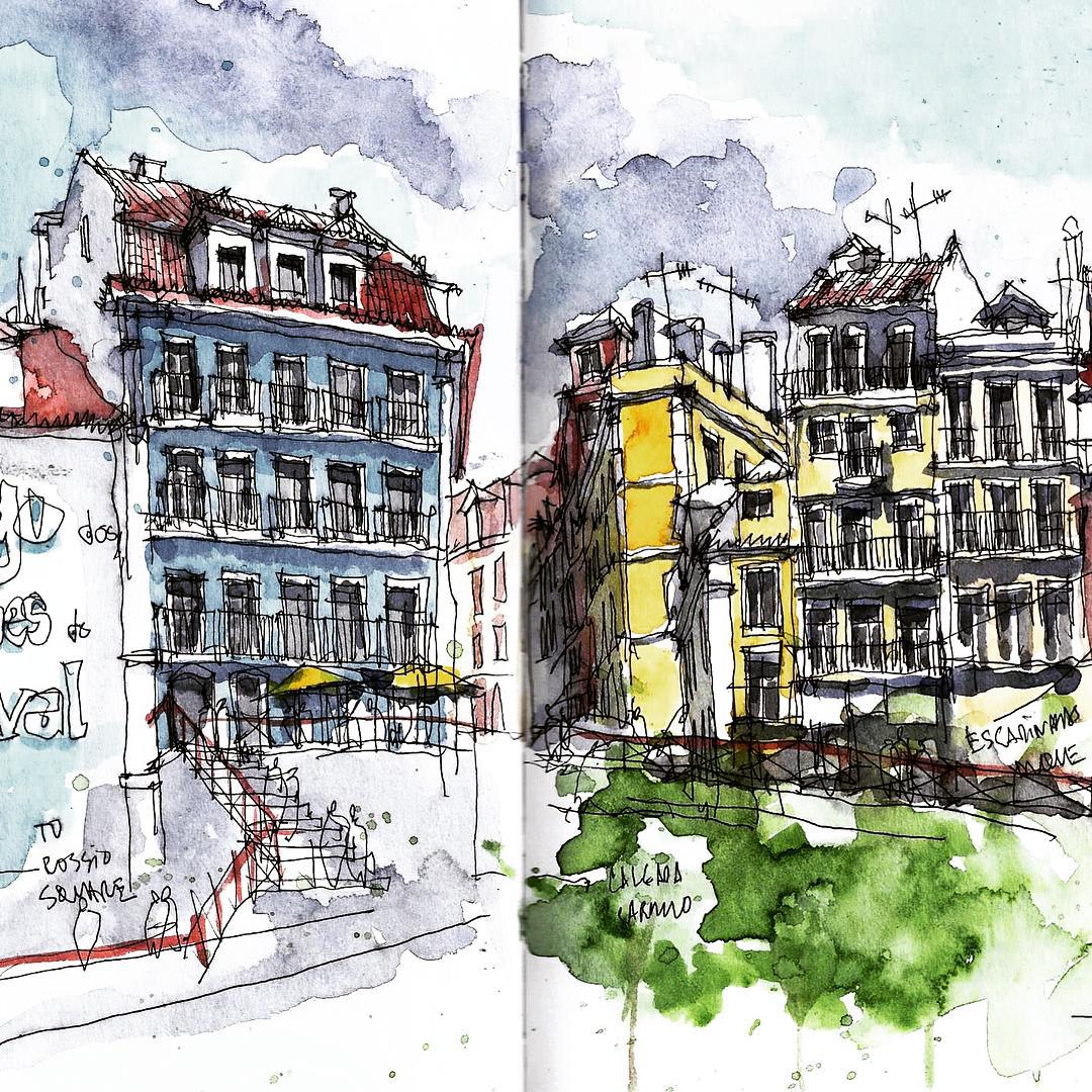 Croquis coloridos e suas dferenças - DF PROJETOS